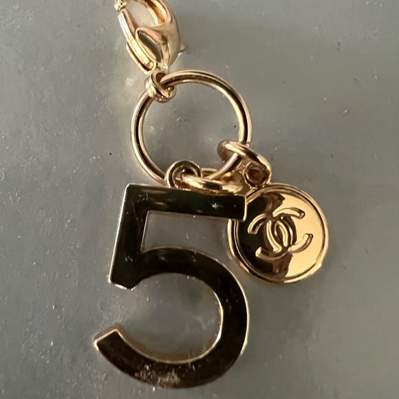 CHANEL | Accessories | Chanel Gold Iconic Number 5 Charm | Poshmark